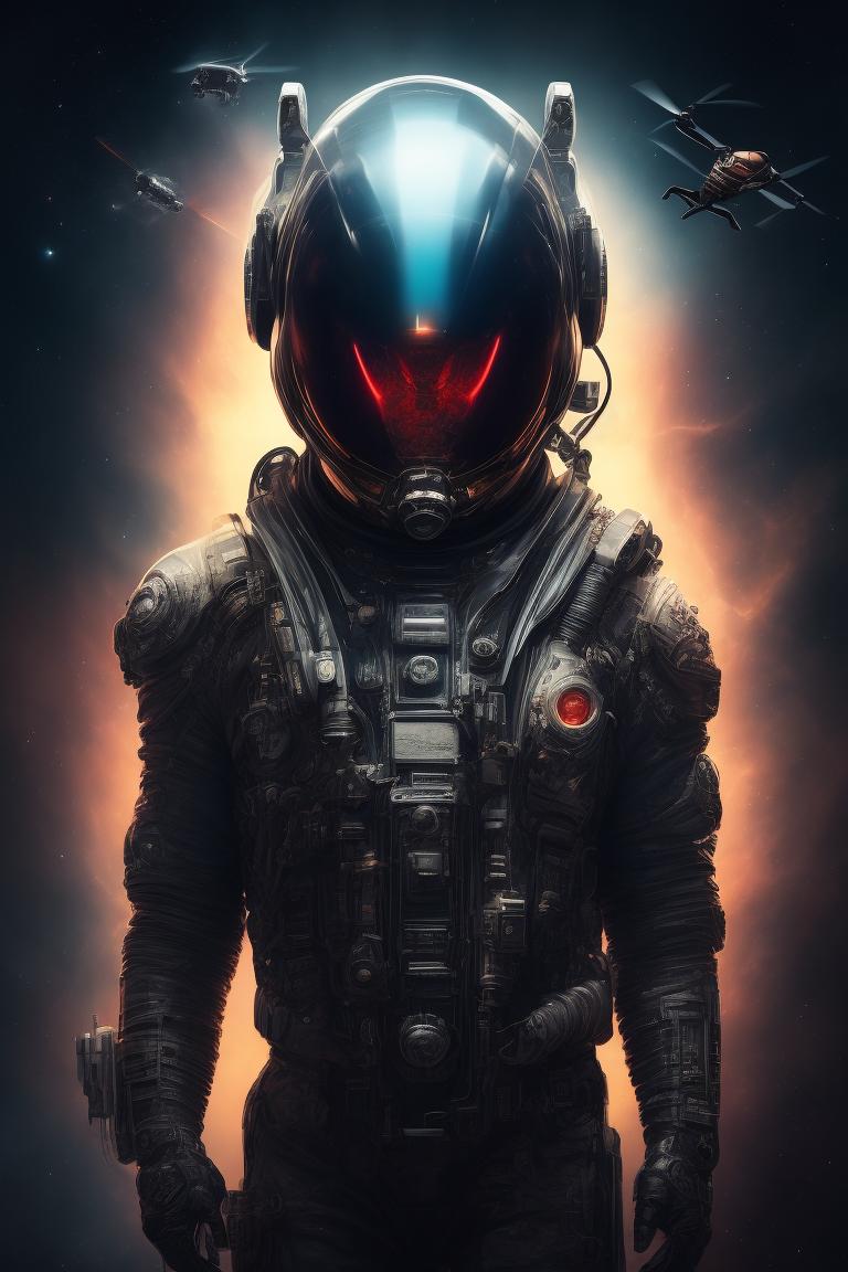 rare-ape677: Alien with drone in is hand, giving it a timeless quality ...