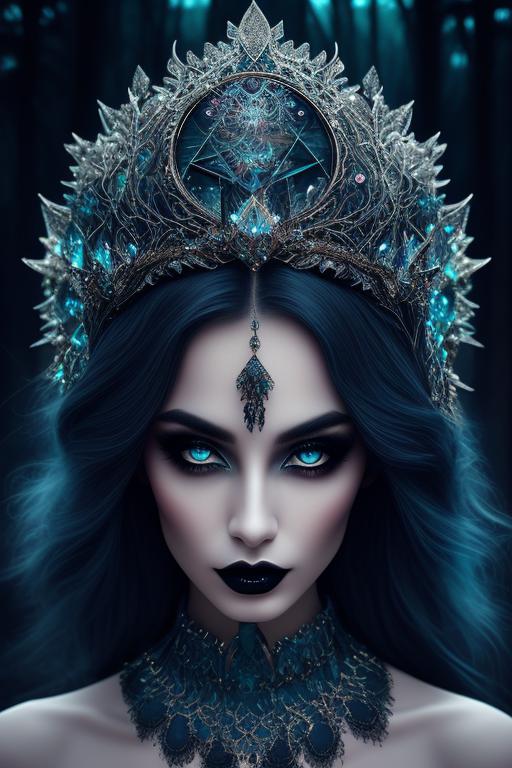 dead-manatee675: beautiful mystic witch, wear crystal crown, beautiful ...