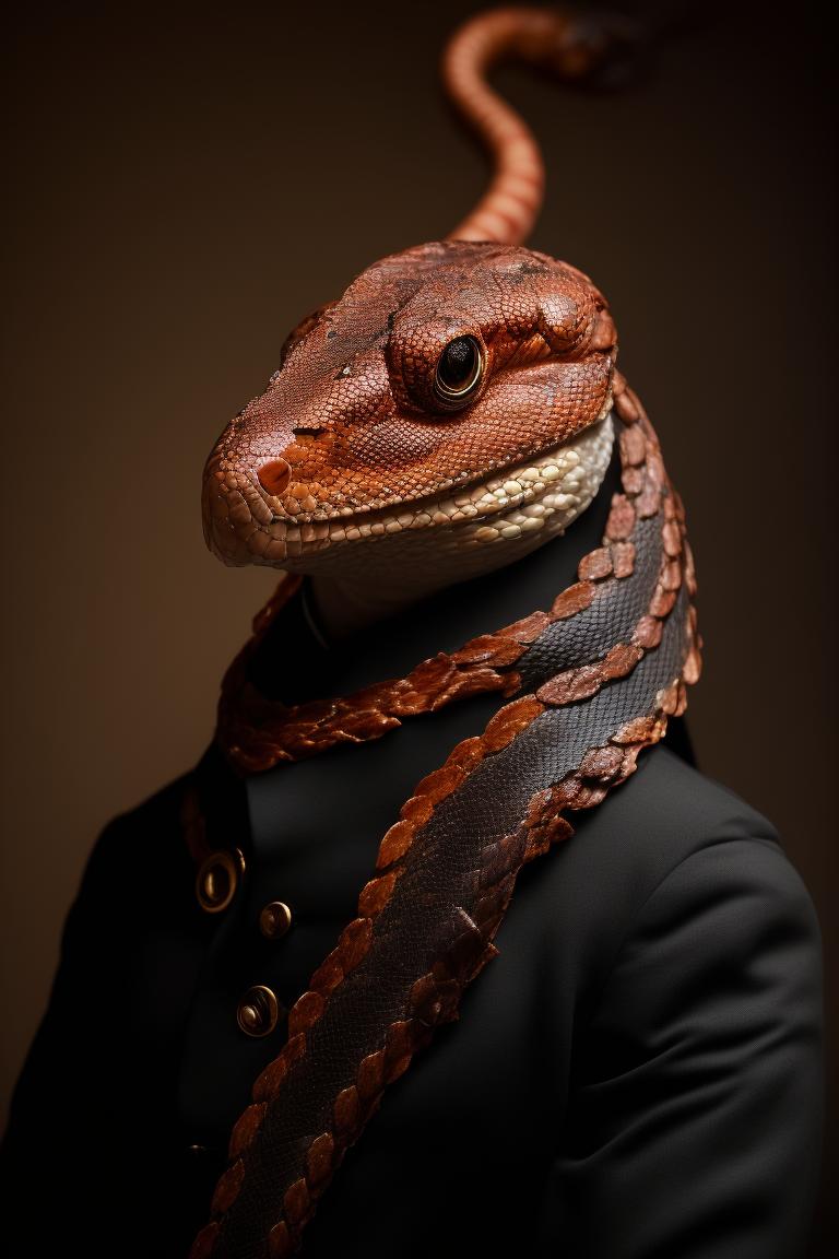 kind-trout685: a snake made out of bacon eating its own tail, to form ...