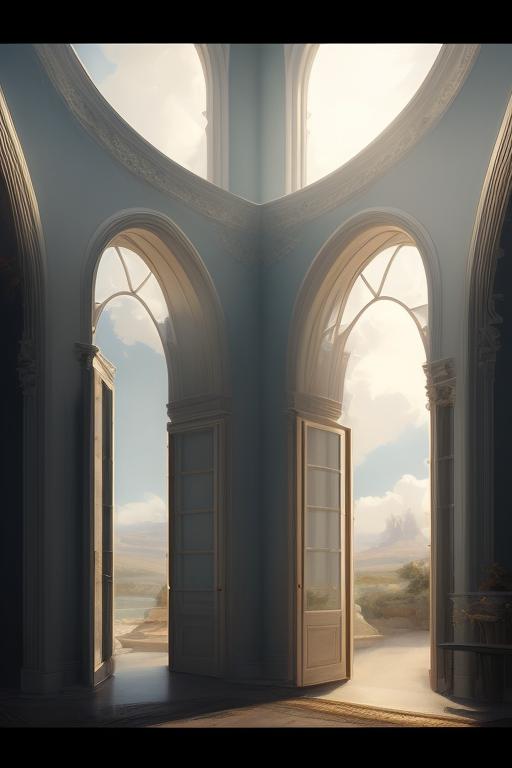 heavenly-jay397: A clear sky with a couple of clouds can be seen trough ...