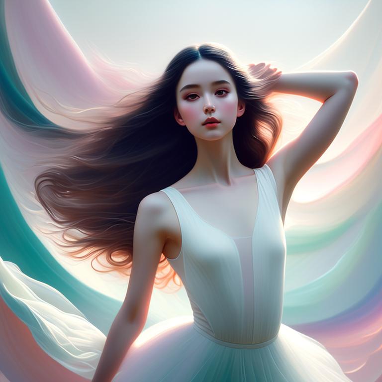 GeekGirl: Lithe and limber young woman with long dark hair and a long ...