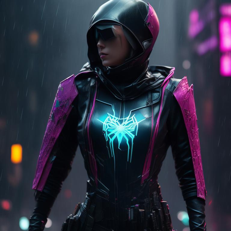 Silentknight Cyberpunk Spidergwen Suit