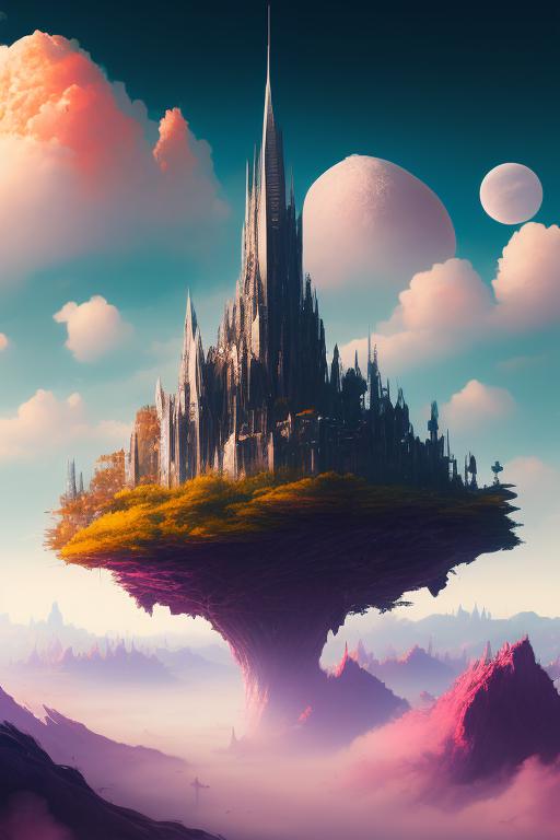 Fantasy Art Floating City