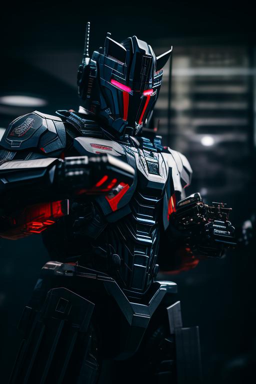 rare-ape677: Optimus Prime with drone in his hand, pcb, realistic, in ...