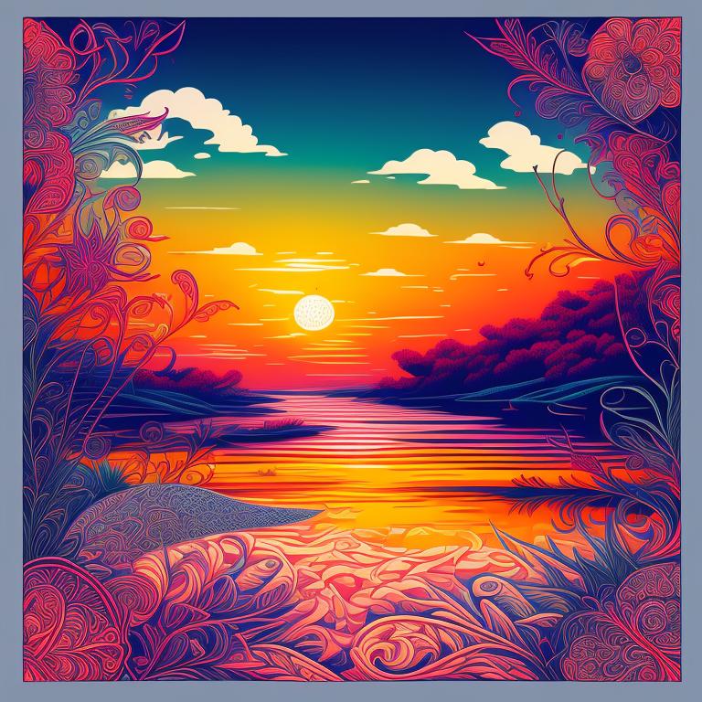 Jaya_Hess: A sunset over the beach