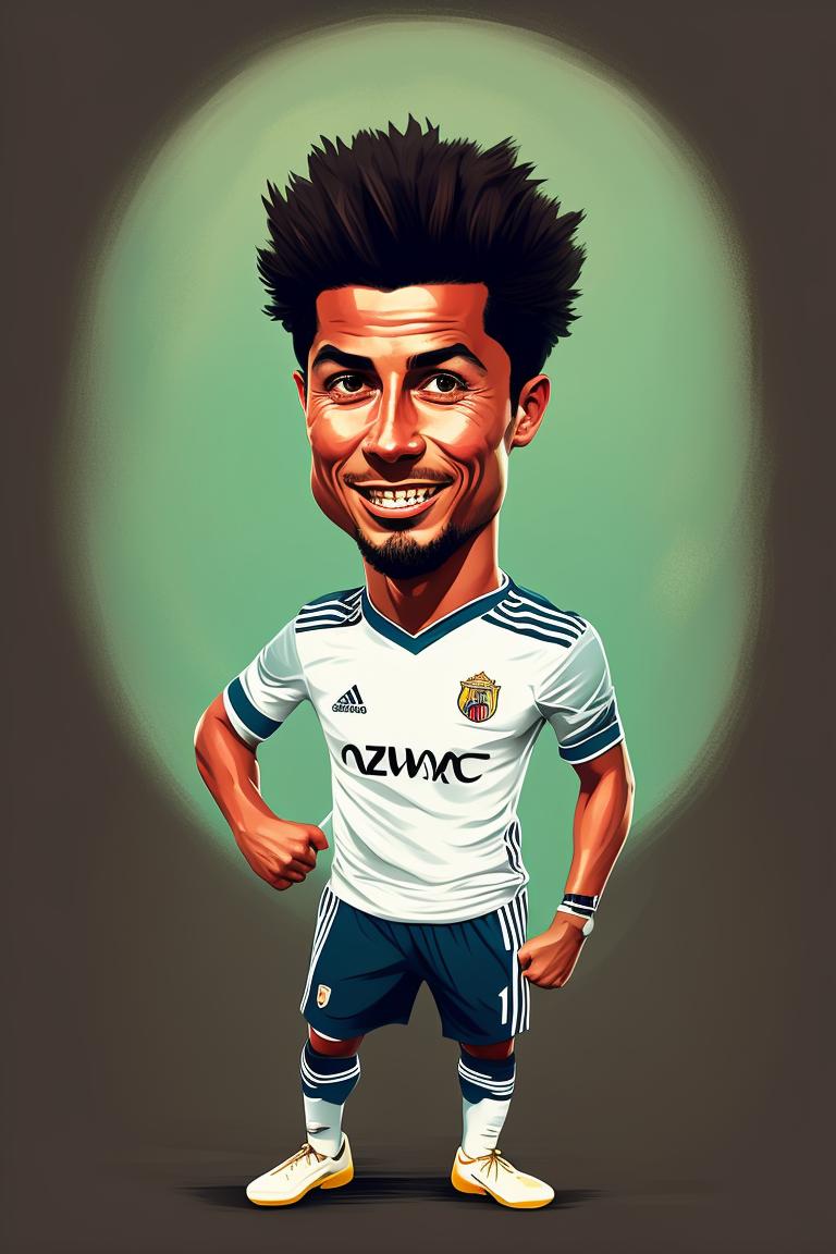 Art-Kingdom: caricature portrait of, caricature of Cristiano Ronaldo ...