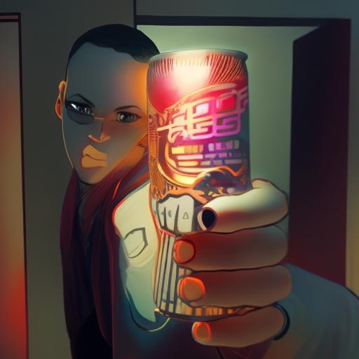 Cain: man holding can