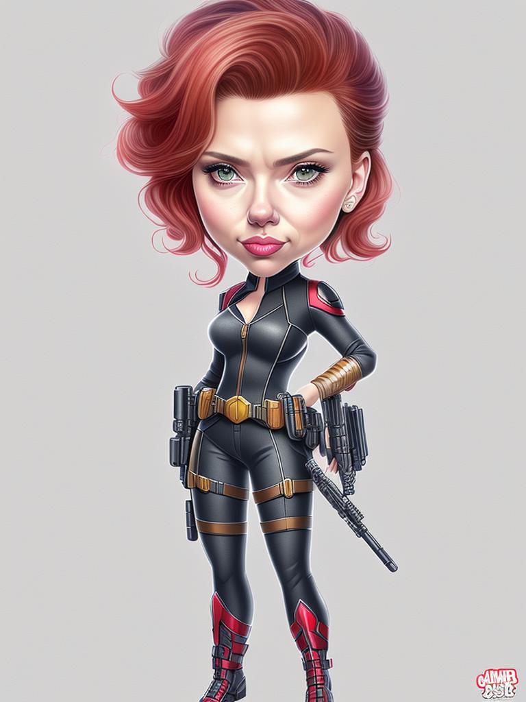 How To Draw Chibi Black Widow