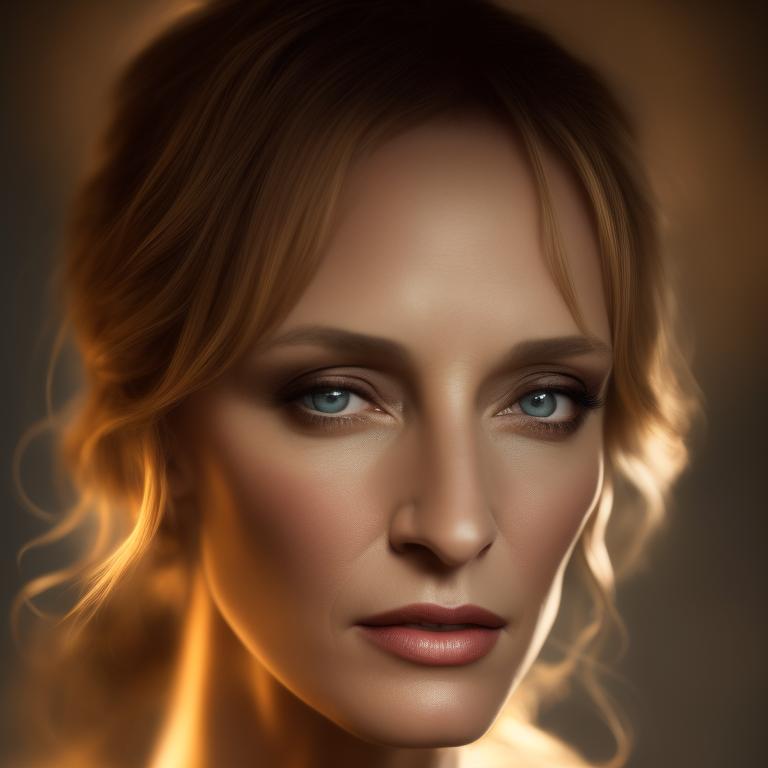 Max_Turbo: Rendered Face: Uma Thurman