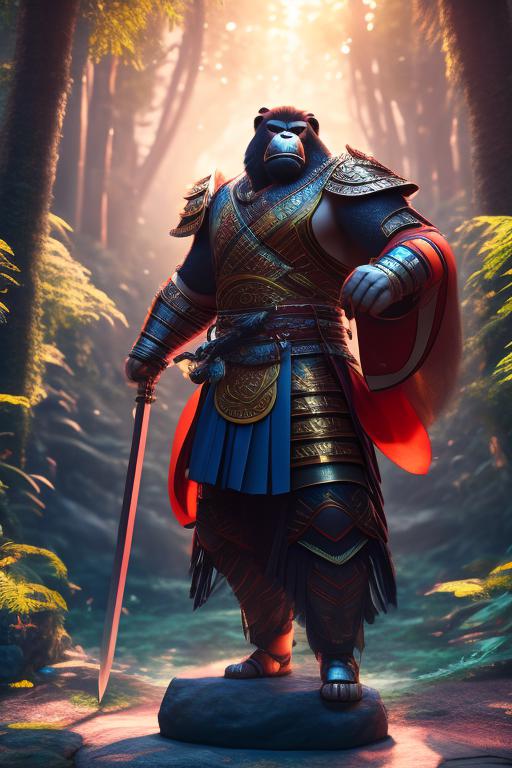 Gaston: An humanoid gorilla, sitti g in the wood, king of jungle, the ...