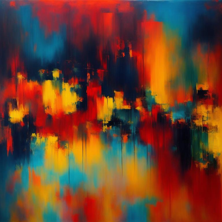 loose-oryx828: Abstract expressionism masterpiece; State of sublime