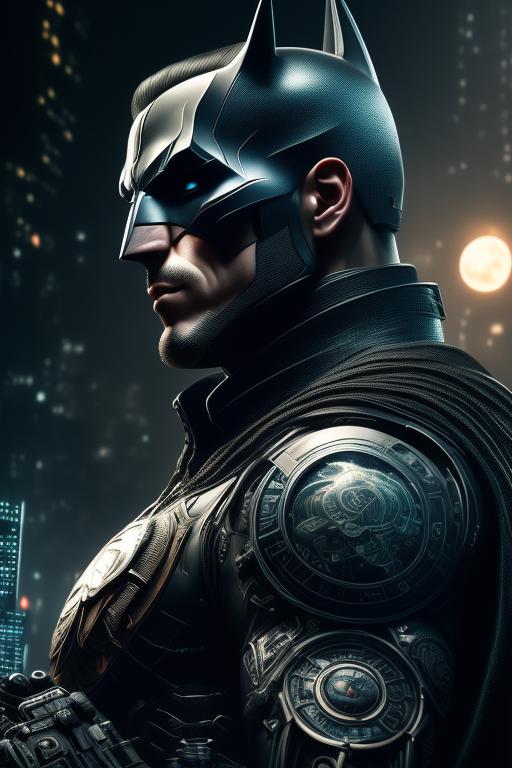 regal-elk131: Batman with drone in hand on top of a building with the ...