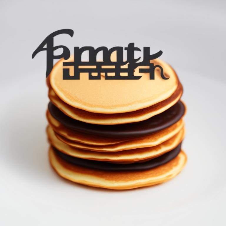 murky-kudu642: an emblem logo of a stack of recipes made to look like a ...