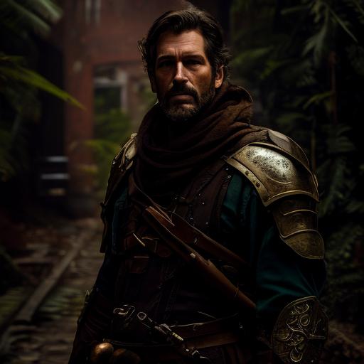 plush-whale999: A steampunk man in armour. He looks like he is minorly ...