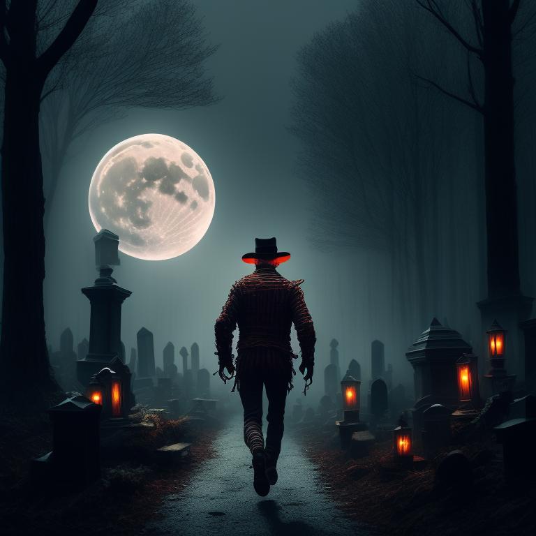 thiccFlair: Freddy Krueger running with a serious look on his face