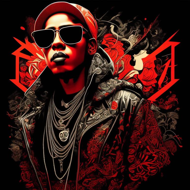 Max_Turbo: Skull Rapper with Sunglasses and Necklace