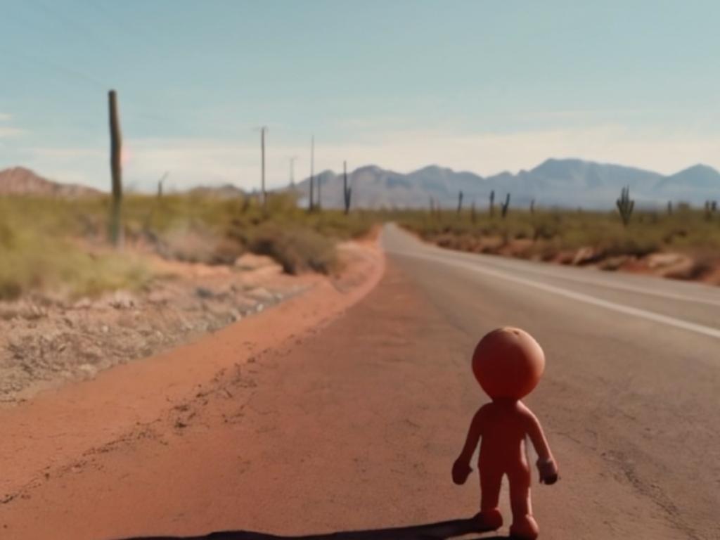 mikeelf: 35 mm arizona desert clay man