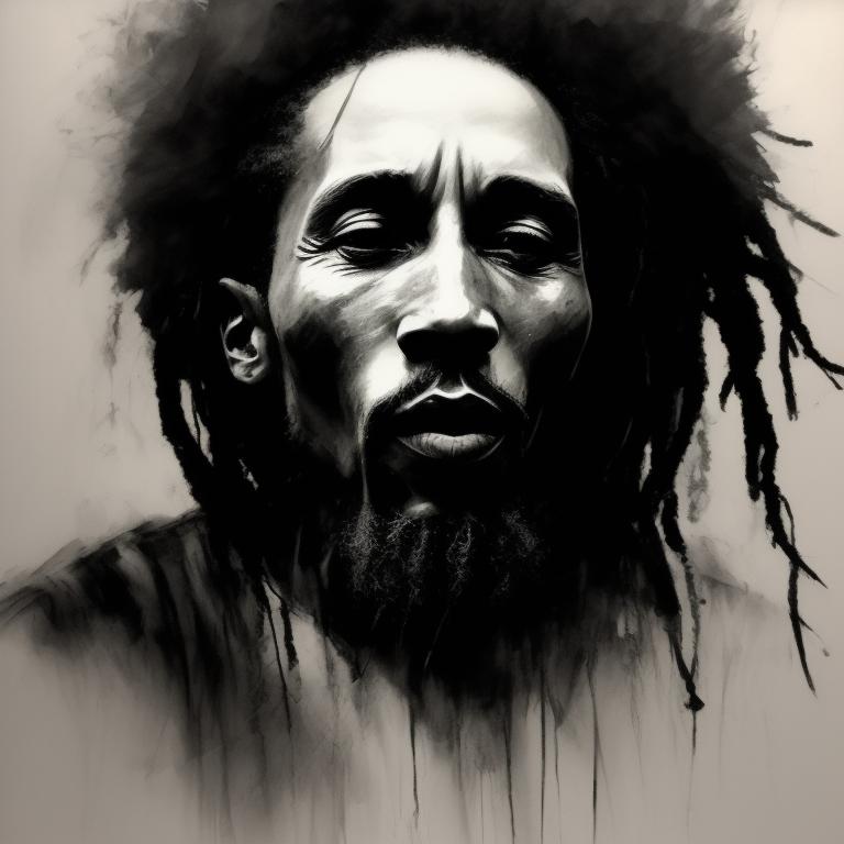 Max_Turbo: Charcoal: Bob Marley
