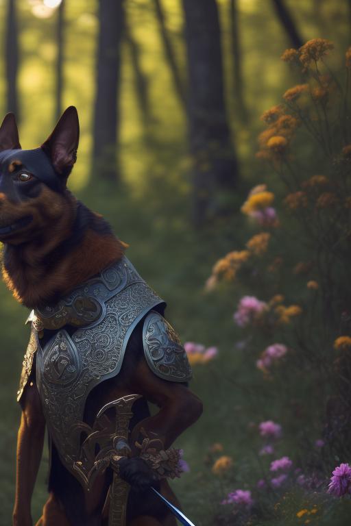 Fedoraxsa: stunning fullbody D&D character art: anthropomorphic Dog as ...