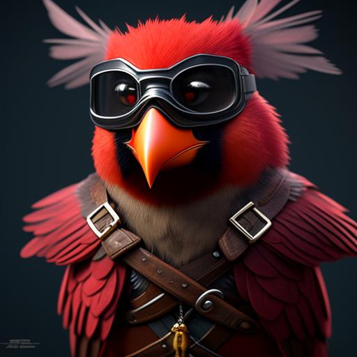 hot-quetzal354: nerd bird red cardinal