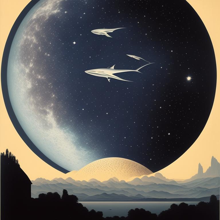 calm-dolphin168: Beneath a molten silver sky embellished with infinite ...