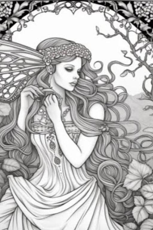 AndreaMarques: angel drawing Black lines Simple art black lines fine ...