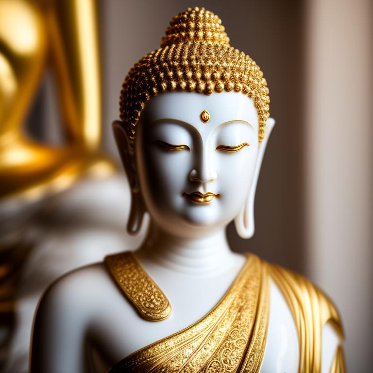 hard-chough87: white marble Buddha, Mon Buddha