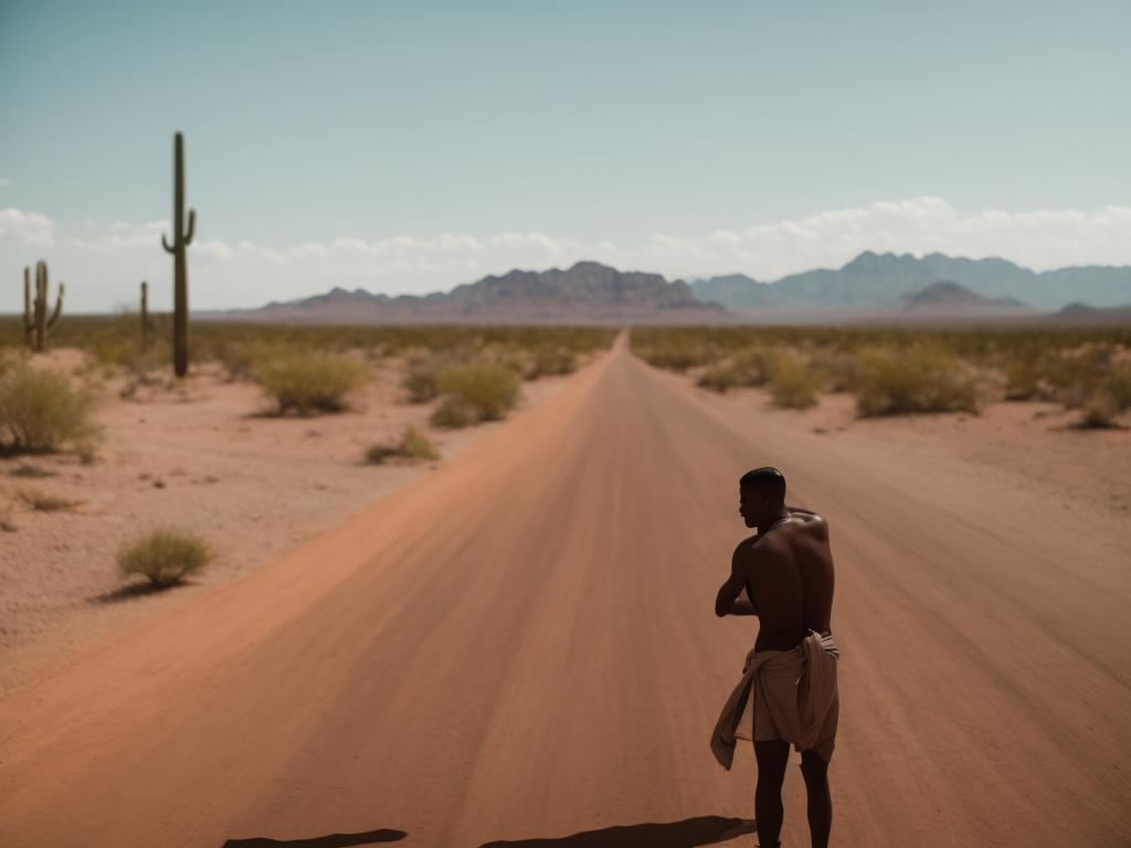 mikeelf: 35 mm arizona desert clay man