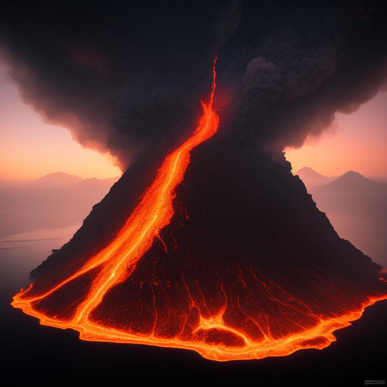 Daytime Volcano Lava