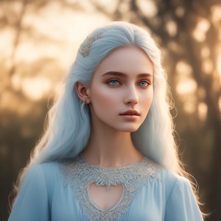 teadrinker: a beautiful young woman. a light blue medieval dress with a ...