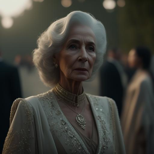 muddy-elk954: A frail woman adorned in elegant attire