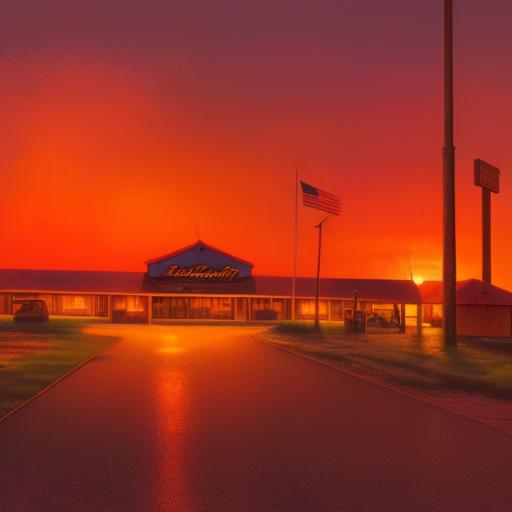 itchy-rail796: motel scenery with sunset
