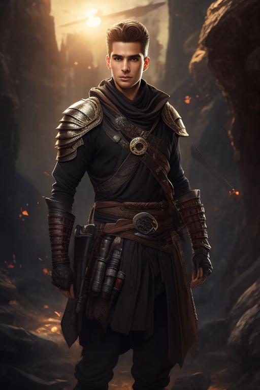 rdlaserna: Attractive male ninja, medium length hair, striking eyes ...