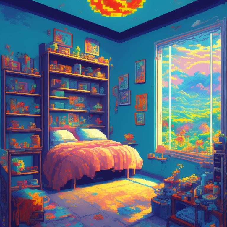 perky-finch388: Inside of a girl bedroom overrun with sunrise through ...