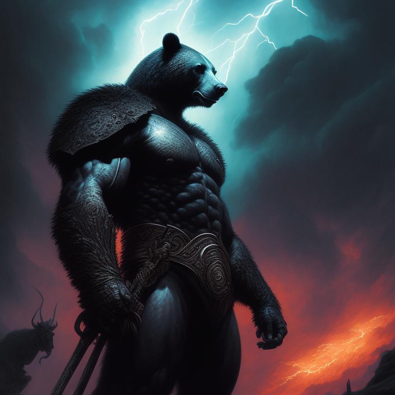 gryzu87: bear god of war