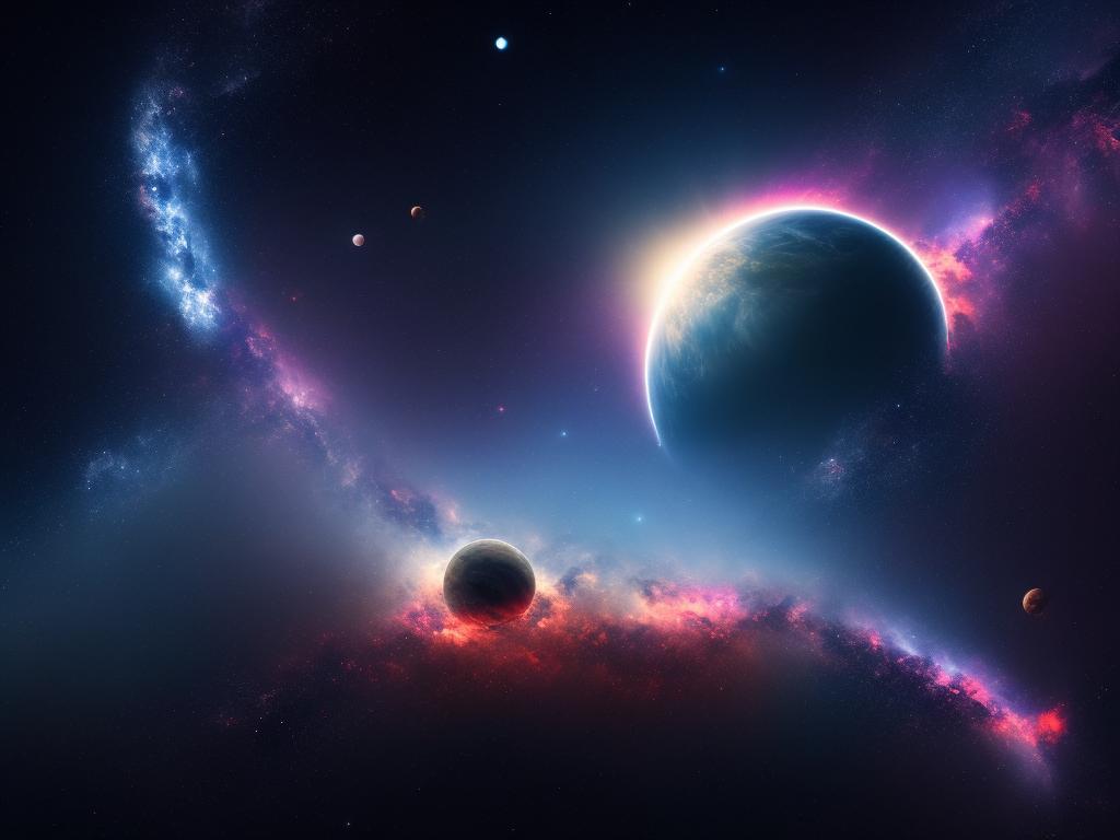 Planets Crashing Wallpaper