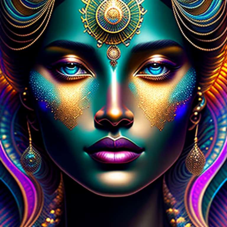 Foul-Rabbit: Goddess, smooth textures, Digital painting, Artstation ...