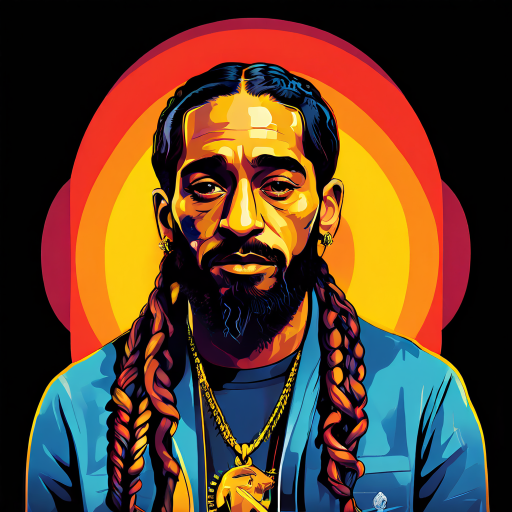 expert-kudu895: An illustration of the late, rapper Nipsey Hussle. Pop ...